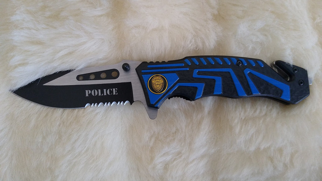 NEW POLICE TACTICAL RESCUE KNIFE – Bama Paracord & More
