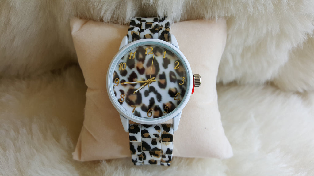 GENEVA LEOPARD PRINT WATCH – Bama Paracord & More