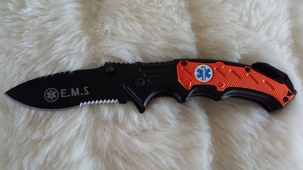 EMT TACTICAL RESCUE KNIFE – Bama Paracord & More