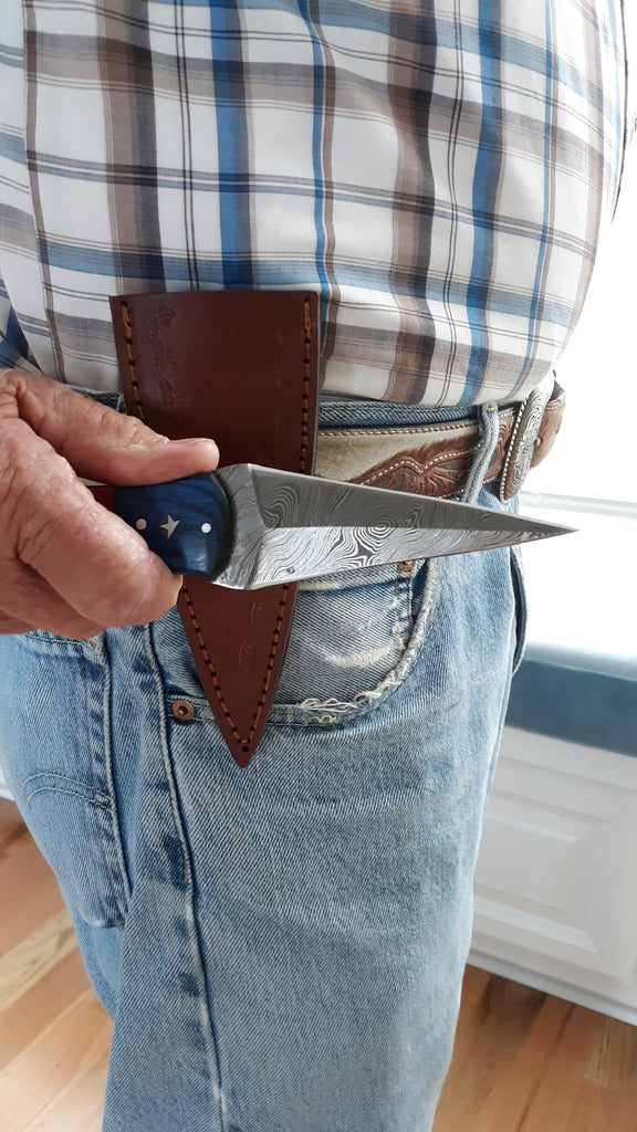 CUSTOM DAMASCUS "TEXAS T" HUNTING DAGGER – Bama Paracord & More