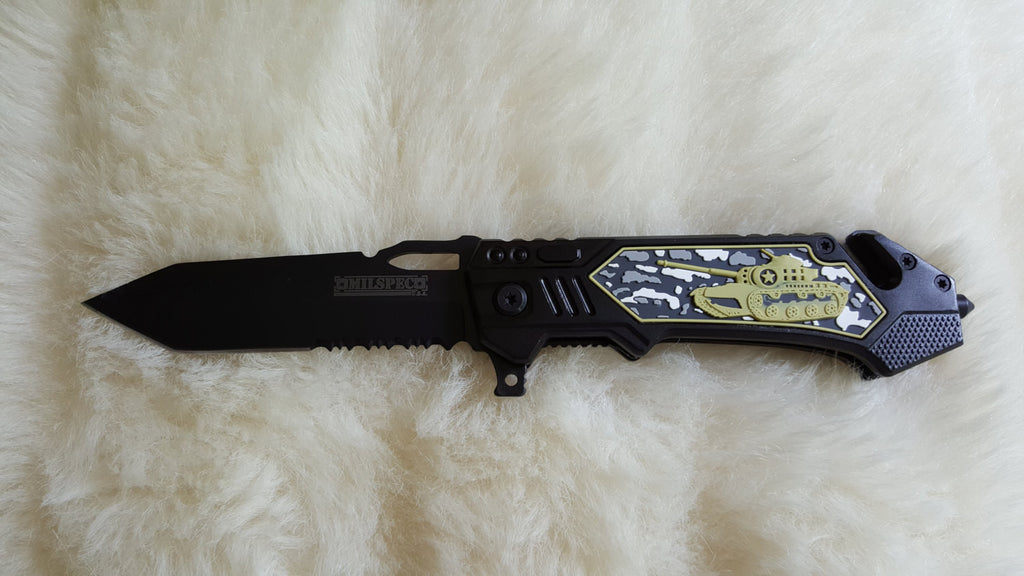 ARMY Tactical Rescue Knife-New – Bama Paracord & More