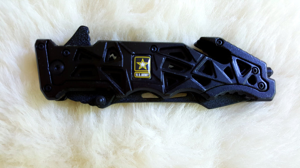 ARMY TACTICAL Rescue Knife – Bama Paracord & More